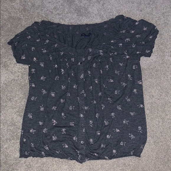 American Eagle Outfitters | Tops | Aeo Floral Tshirt | Poshmark